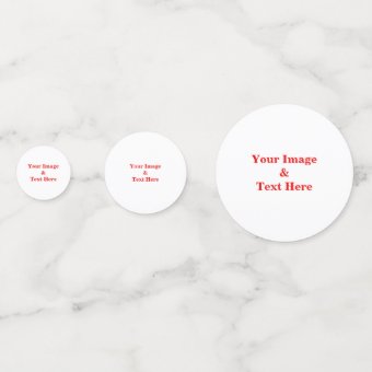 Personalized Custom Your Own Photo Confetti | Zazzle
