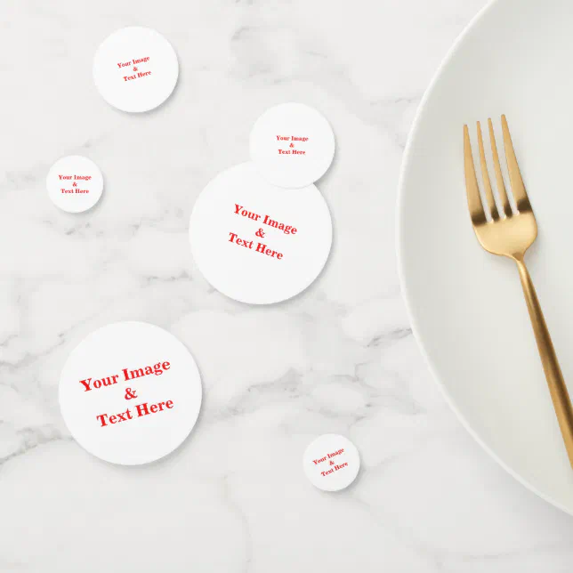 Personalized Custom Your Own Photo Confetti | Zazzle