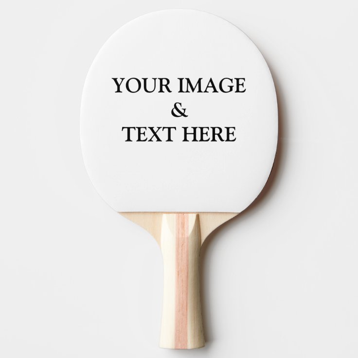Personalized Custom Your Own Photo Ping Pong Paddle | Zazzle