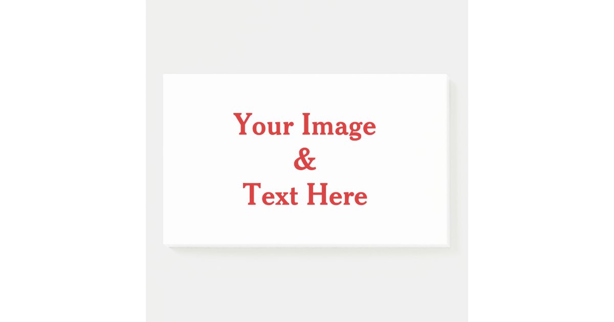 Personalized Custom Your Own Photo Post-it Notes | Zazzle