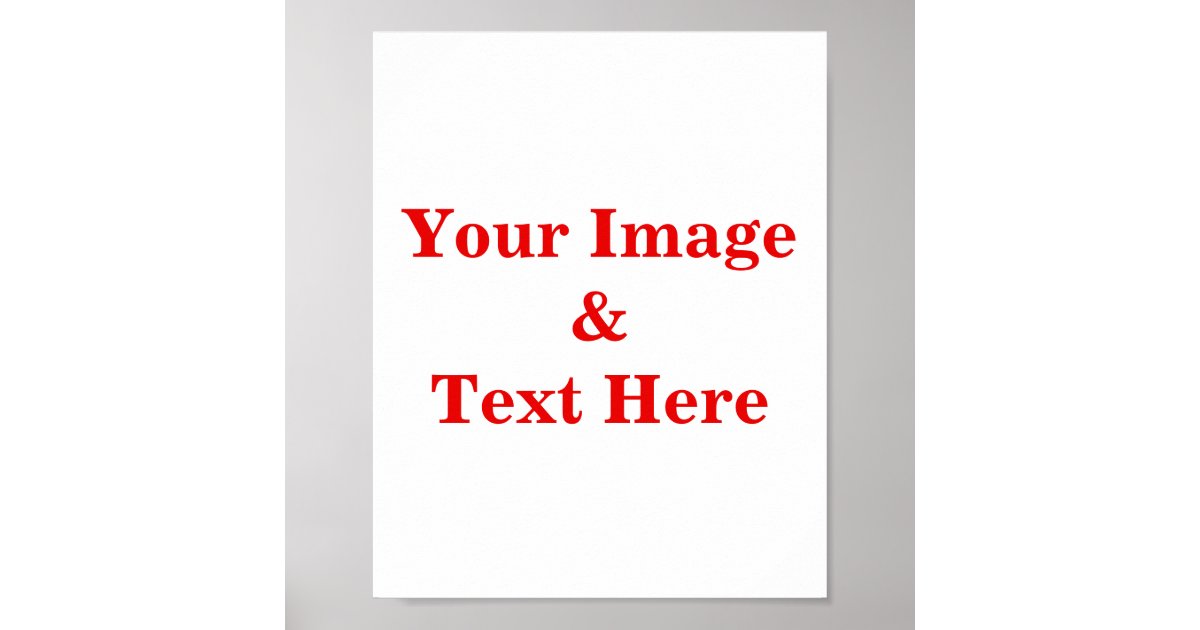 Personalized Custom Your Own Photo Poster | Zazzle