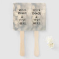 Personalized Custom Your Own Photo & Text Hand Fa Hand Fan | Zazzle