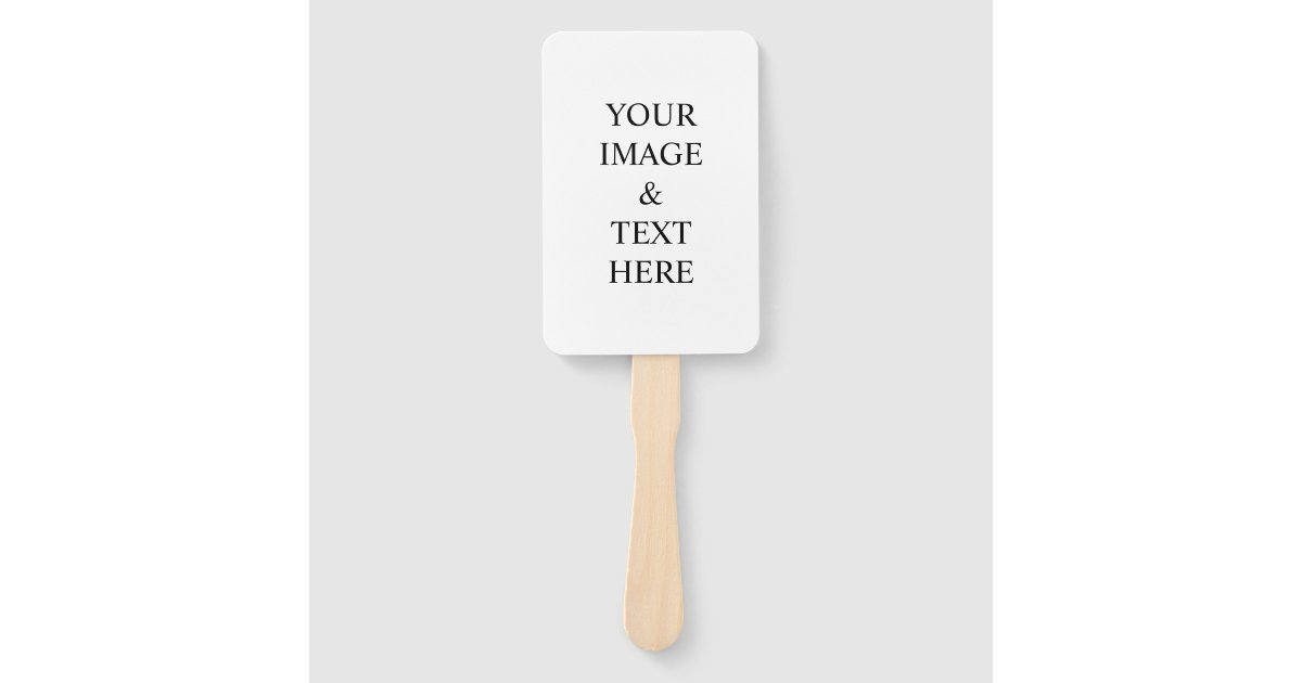 Personalized Custom Your Own Photo & Text Hand Fan | Zazzle