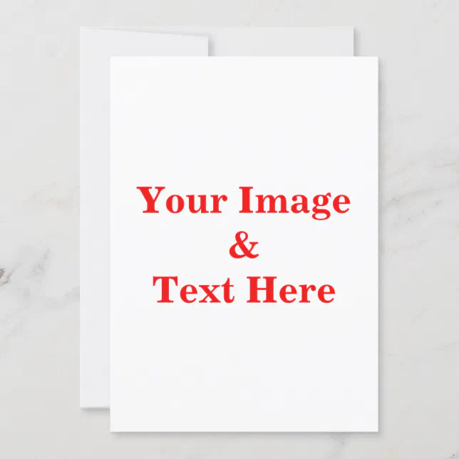 Personalized Custom Your Own Photo & Text Invitation | Zazzle
