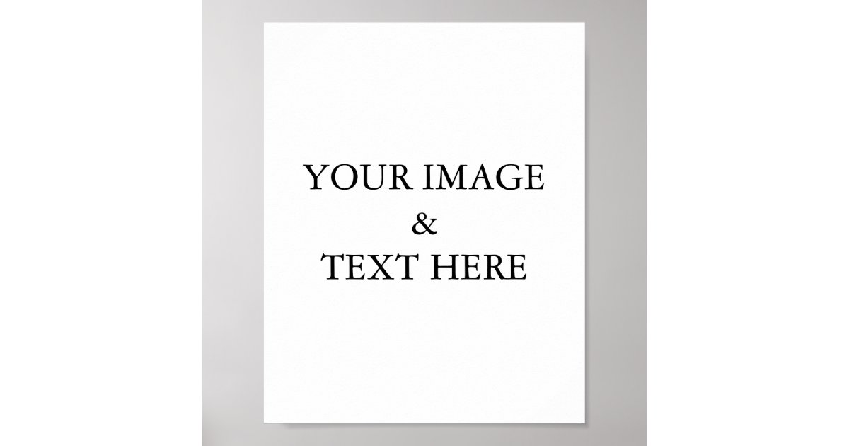 Personalized Custom Your Own Photo & Text Poster | Zazzle