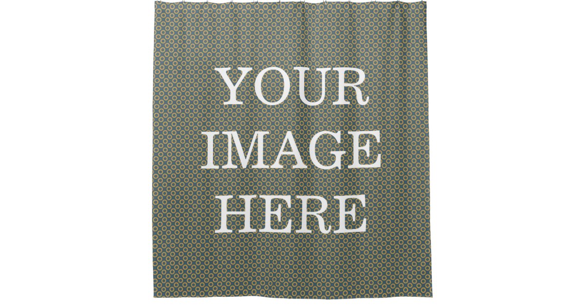 Personalized Custom Your Own Photo & Text Shower C Shower Curtain | Zazzle