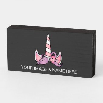 Personalized Custom Your Own Photo Wooden Box Sign | Zazzle