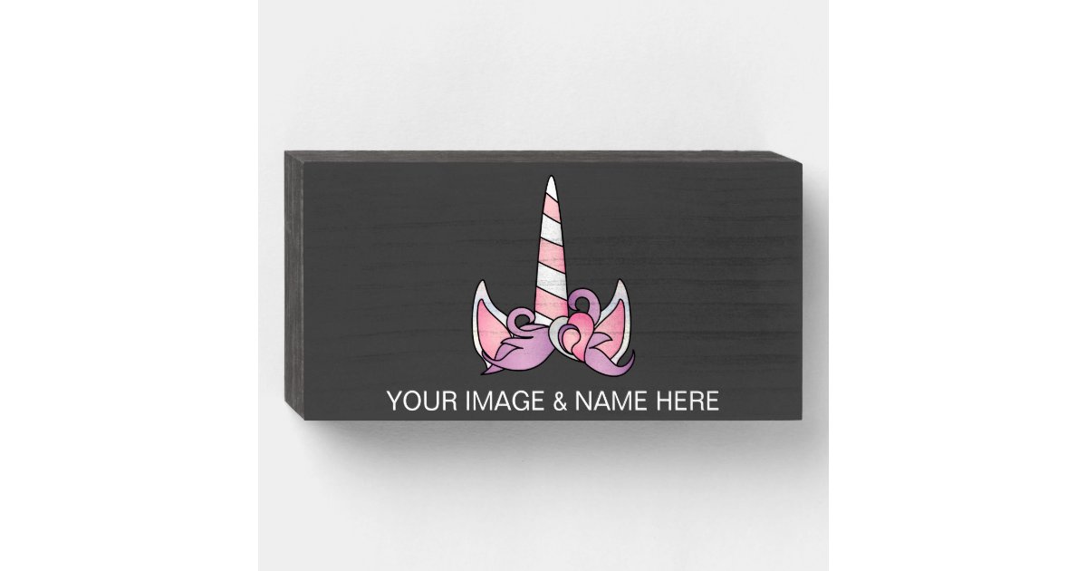 Personalized Custom Your Own Photo Wooden Box Sign | Zazzle