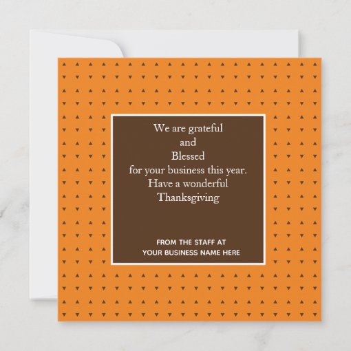 Personalized Customer Business Thanksgiving | Zazzle