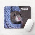 Personalized Cute Baby Pet Rat Mouse Pad | Zazzle
