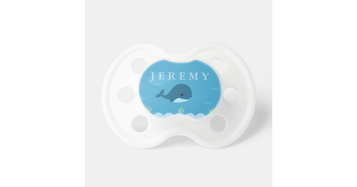 Personalized Cute Baby Whale Pacifier | Zazzle