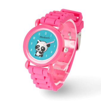 Personalized Cute Black and White Panda Bear Watch | Zazzle