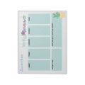 Personalized cute blue Weekly Planner Notepad | Zazzle