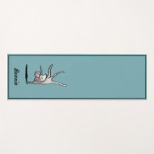 Personalized Cute Cartoon Handstand Mouse Yoga Mat | Zazzle