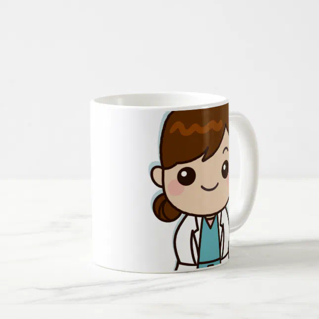 Personalized Cute Female Dr.(Your Name) Coffee Mug | Zazzle
