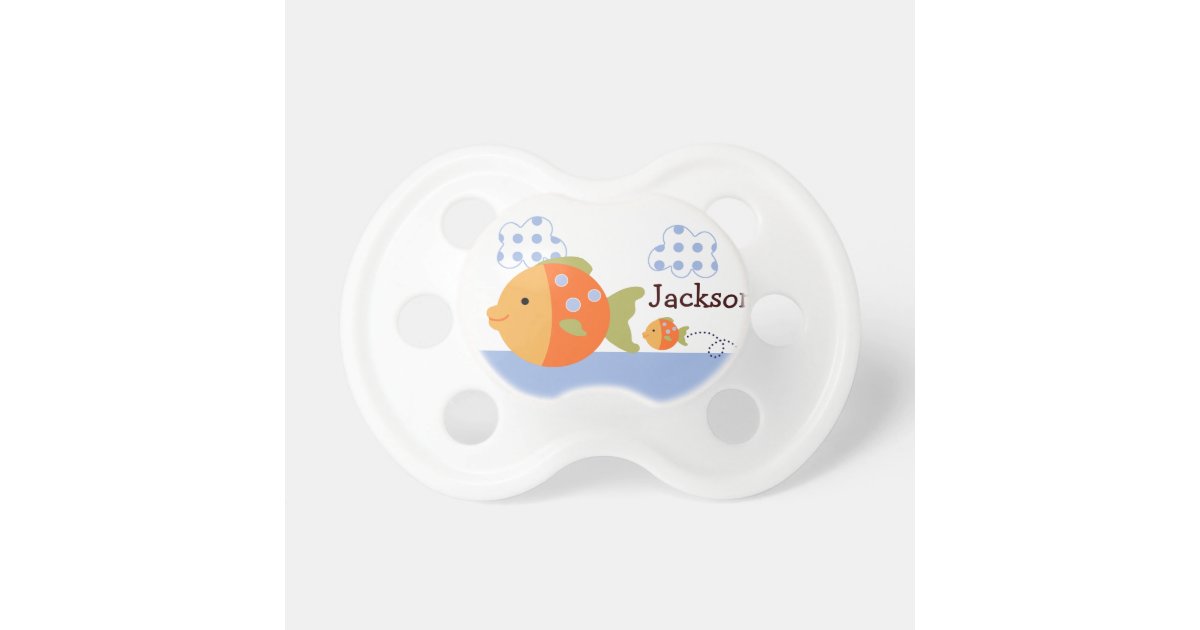 Personalized "Cute Fish" Pacifier | Zazzle