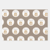 Personalized Cute Hamster Pattern Birthday Party Wrapping Paper Sheets ...