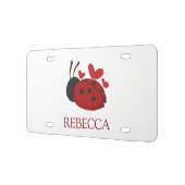 personalized cute ladybug license plate | Zazzle