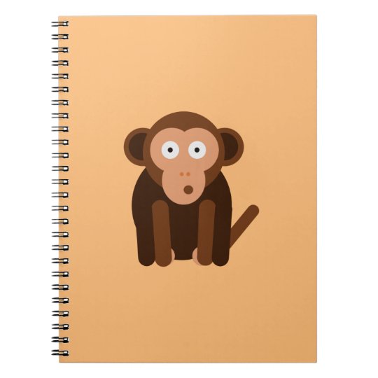 Personalized cute monkey notebook | Zazzle.com
