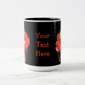 Personalized Cute Orange Vampire Cupcake Mug | Zazzle