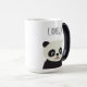 Personalized Cute panda cartoon black and white Magic Mug | Zazzle