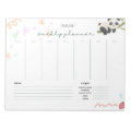 Personalized cute panda Weekly Planner Notepad | Zazzle
