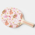 Personalized Cute Pink Mermaid Ping Pong Paddle | Zazzle