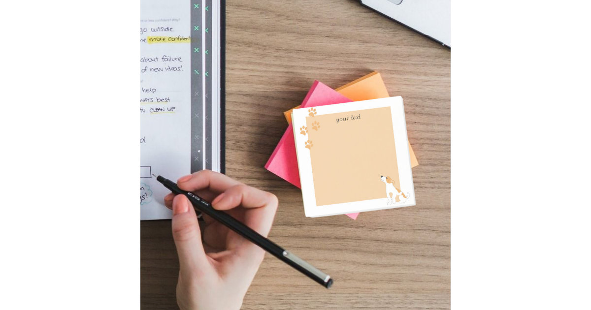 personalized cute simple cartoon art baby animal post-it notes | Zazzle