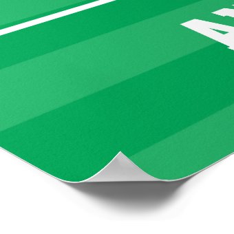 Personalized cute soccer boy poster | Zazzle