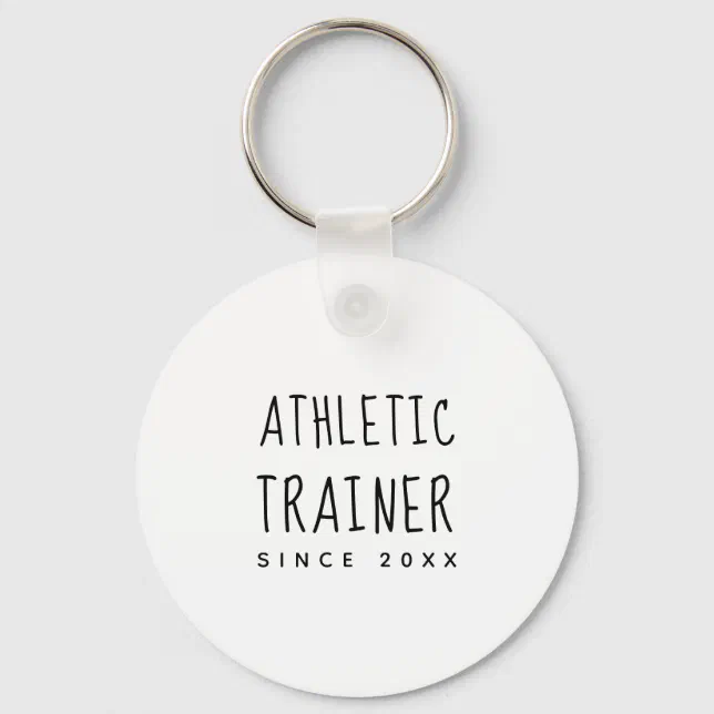 Personalized Cute & Trendy Athletic Trainer Keychain | Zazzle
