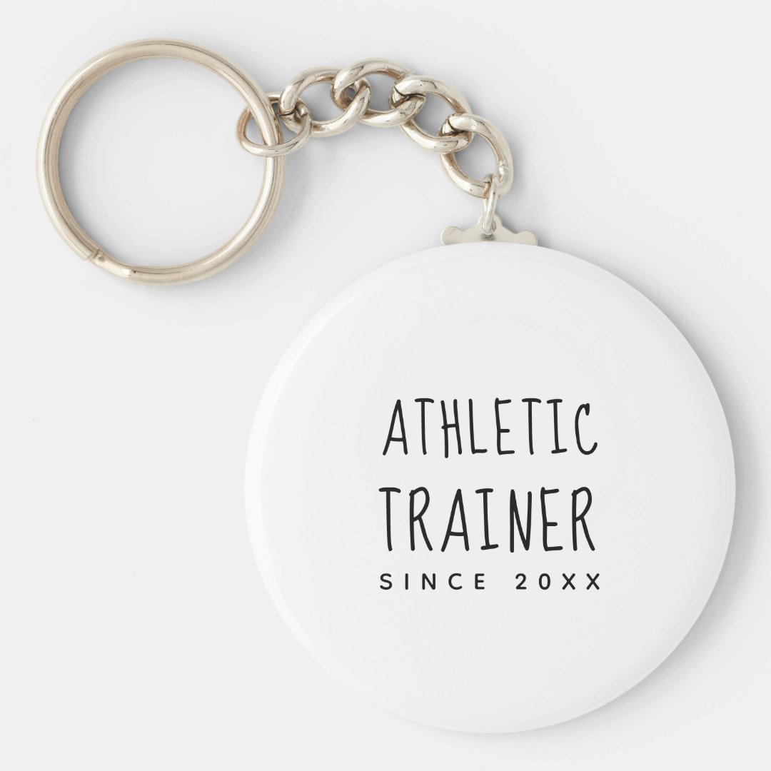 Personalized Cute & Trendy Athletic Trainer Keychain | Zazzle