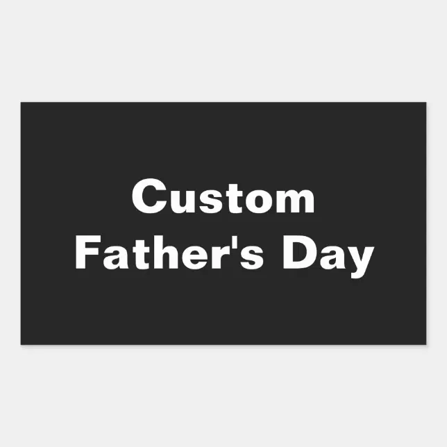 Personalized Dad Gift for Fathers Day Rectangular Sticker | Zazzle