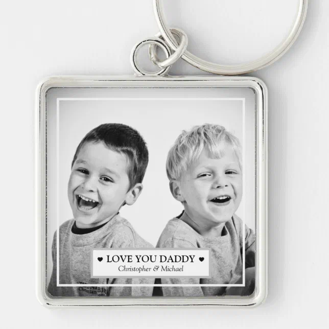 Personalized Dad Keychain | Zazzle