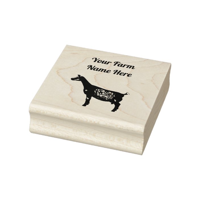 Personalized Dairy Goat Rubber Stamp | Zazzle.com