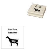 Personalized Dairy Goat Rubber Stamp | Zazzle
