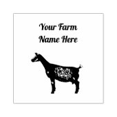 Personalized Dairy Goat Rubber Stamp | Zazzle