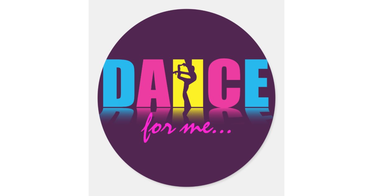 Personalized Dance Dancer Classic Round Sticker | Zazzle