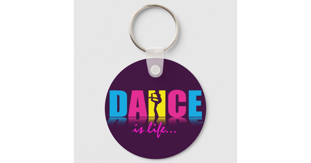 Personalized Dance Dancer Keychain | Zazzle