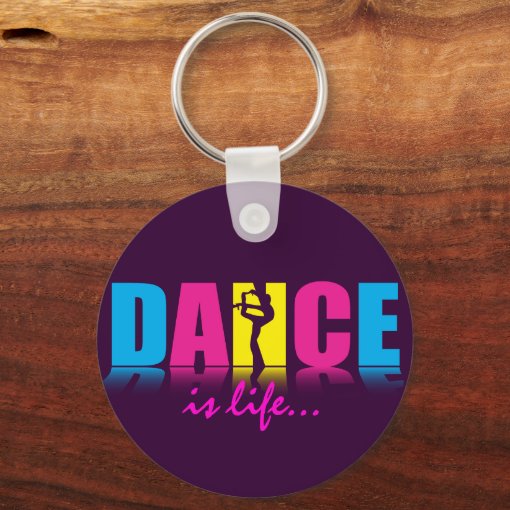 Personalized Dance Dancer Keychain | Zazzle