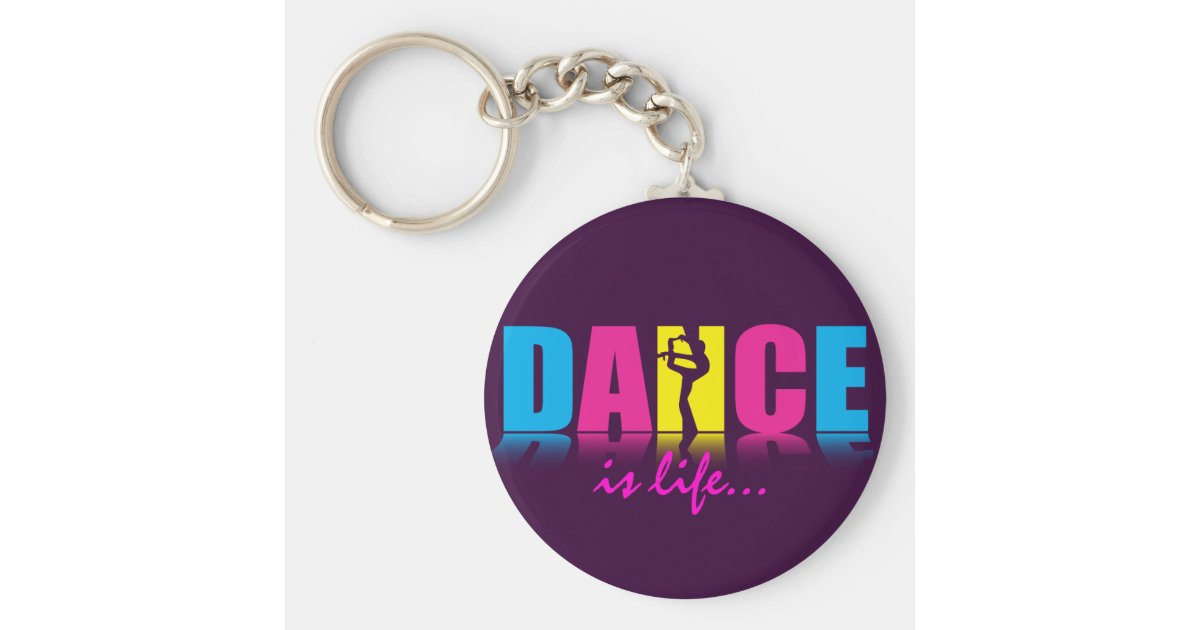 Personalized Dance Dancer Keychain | Zazzle