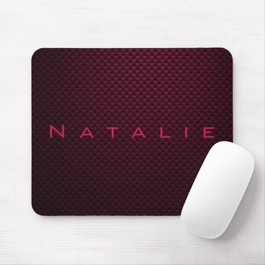 Personalized Dark Purple carbon fiber patterned Mouse Pad | Zazzle.com