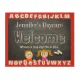 Personalized Daycare Alphabet Welcome Sign | Zazzle