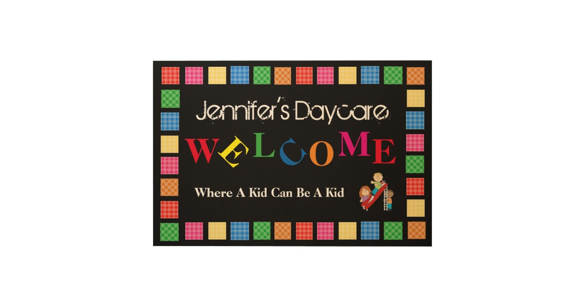 Personalized Daycare/Business Welcome Sign | Zazzle