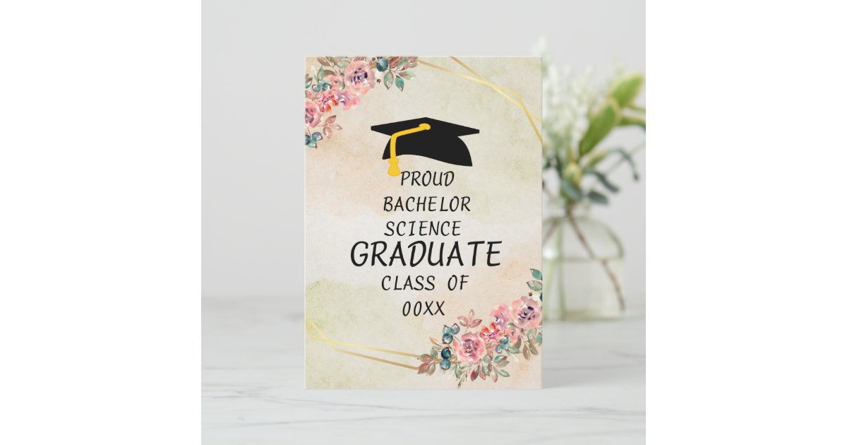 Personalized degree graduation saying invitation | Zazzle