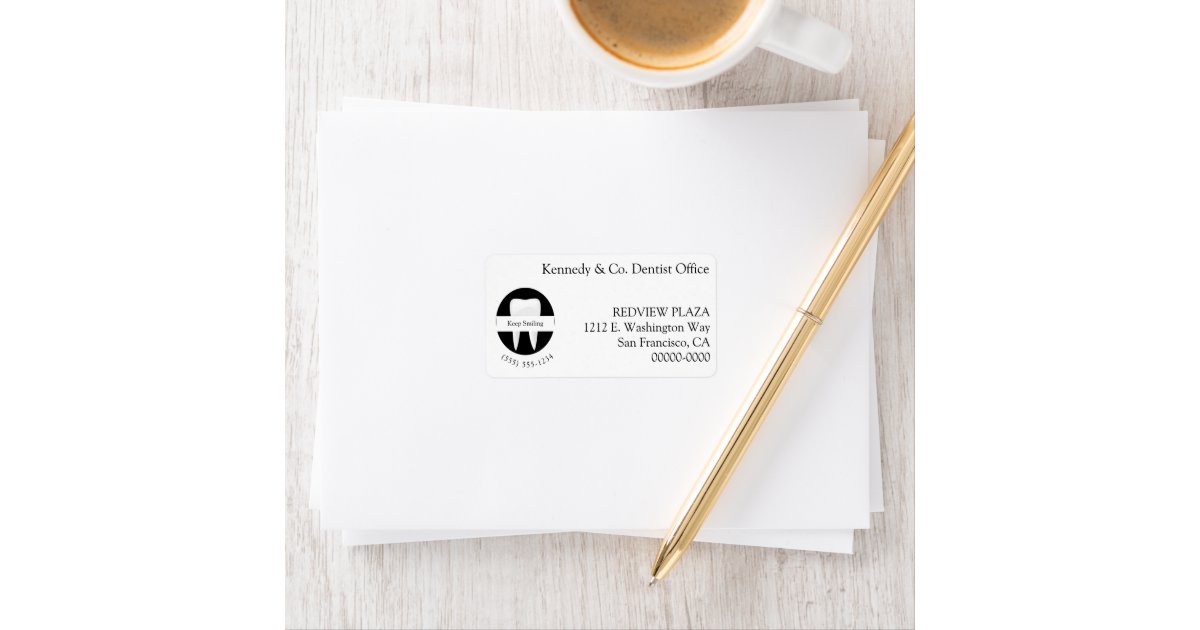 Personalized Dentist Orthodontist Return Address Label | Zazzle