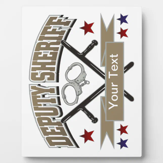 Personalized Deputy Sheriff Plaque | Zazzle