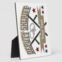 Personalized Deputy Sheriff Plaque | Zazzle