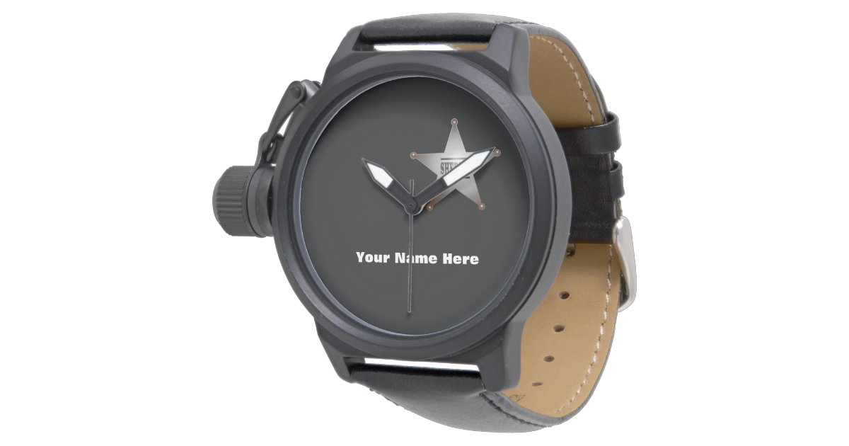 Personalized Deputy Sheriff Police Watch | Zazzle.com