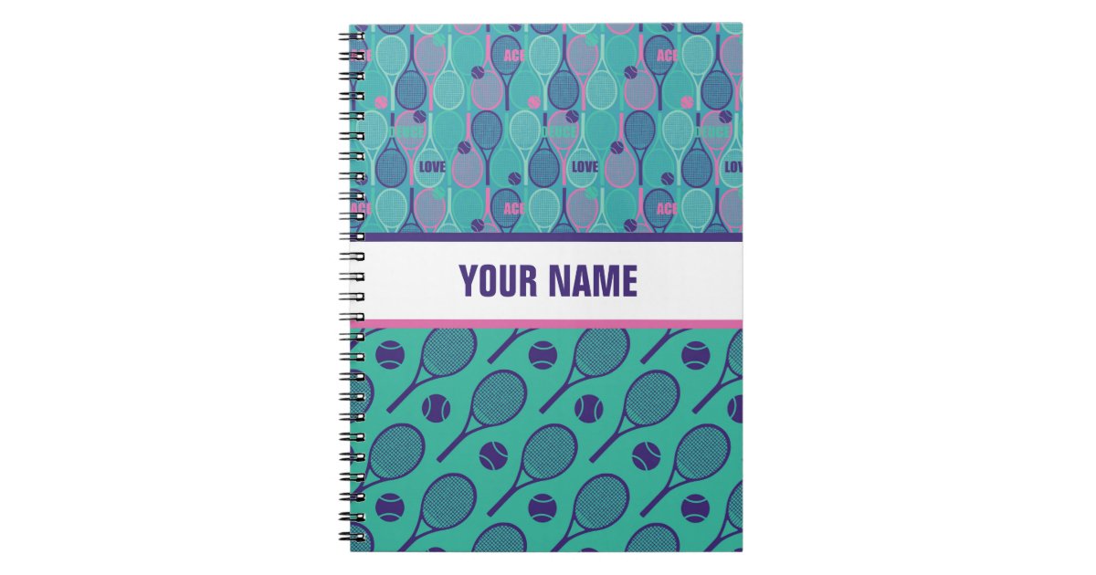 Personalized Design for Tennis players, coaches... Notebook | Zazzle