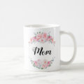 Personalized design with floral border coffee mug | Zazzle